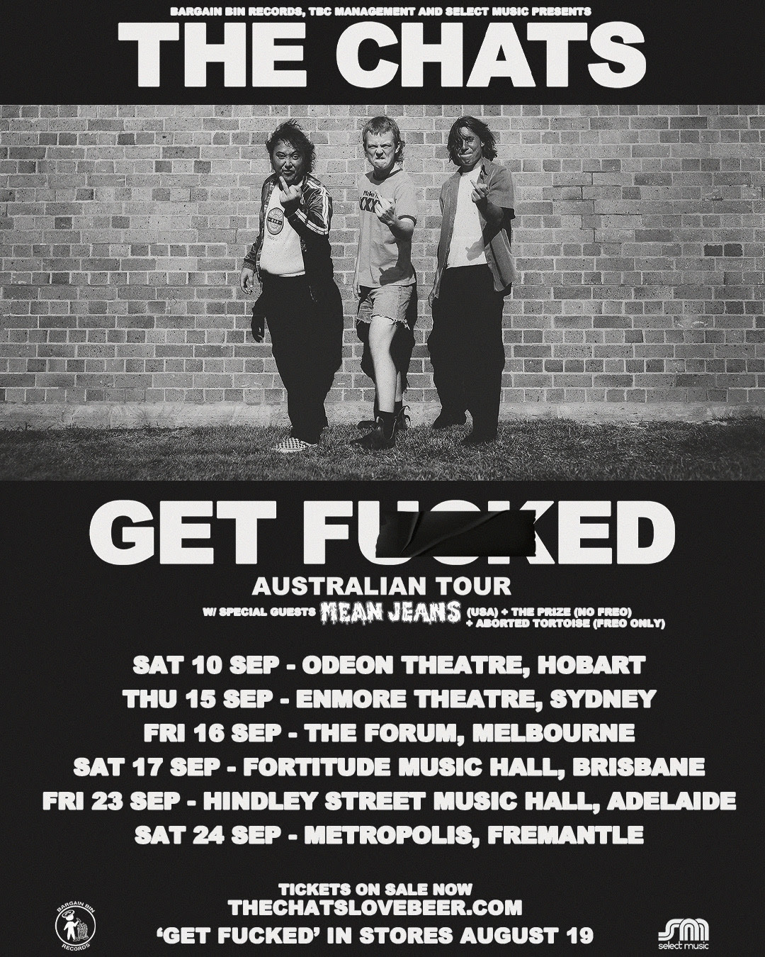 THE CHATS RELEASE VIDEO FOR "OUT ON THE STREET" NEW ALBUM GET F*CKED ...